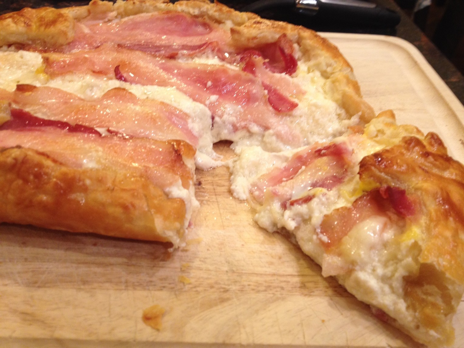 Savory Cheese and Bacon Pie: puff pastry makes it SO easy! – A taste of ...